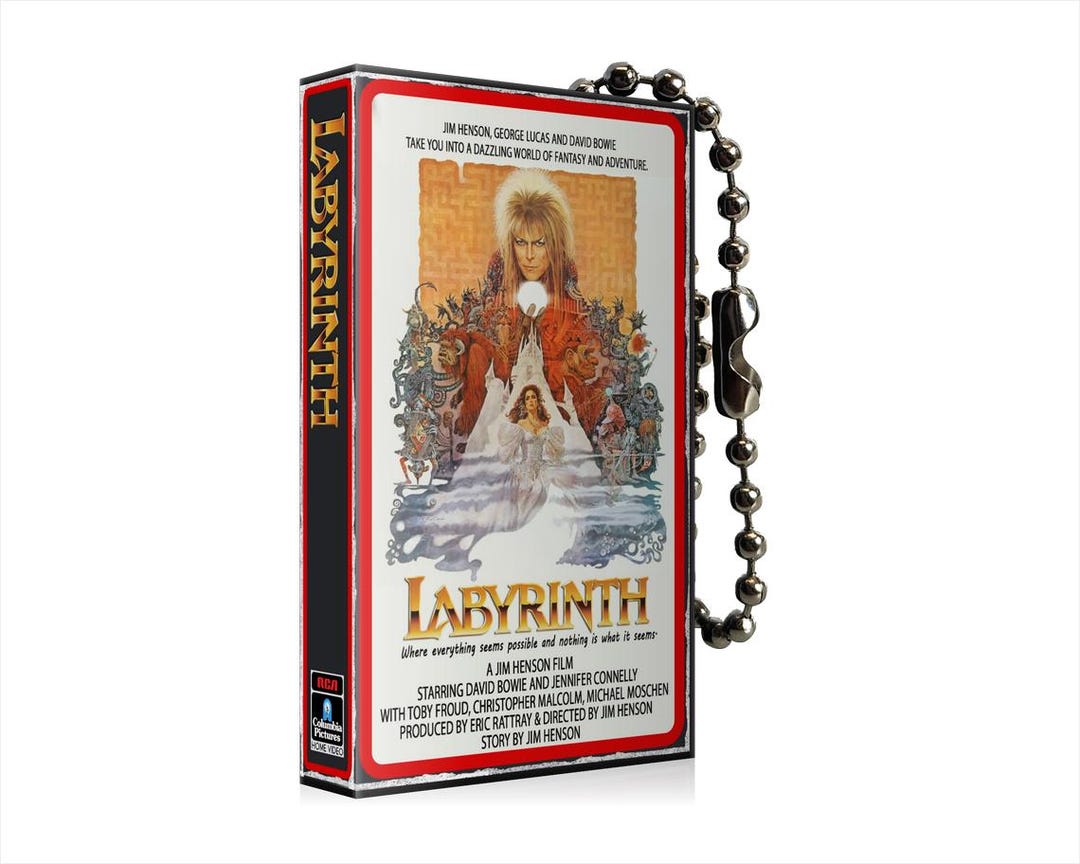 Labyrinth VHS Keychain Custom RCA - Etsy