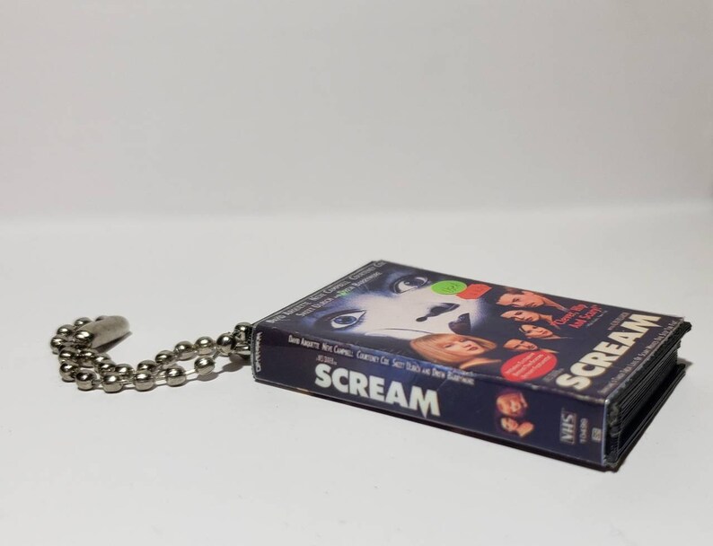 Scream classic horror vhs dvd bluray movie keychain | Etsy