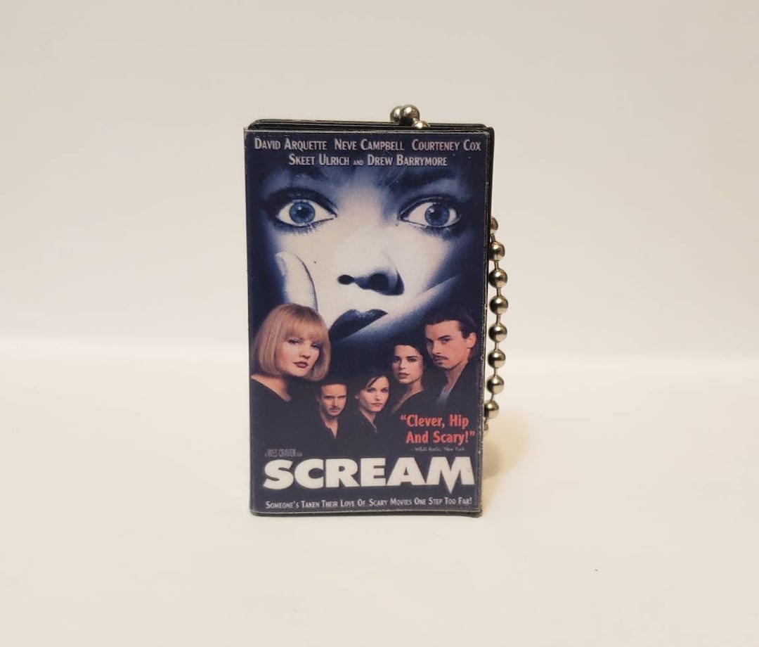 Scream Classic Horror Vhs Dvd Bluray Movie Keychain - Etsy