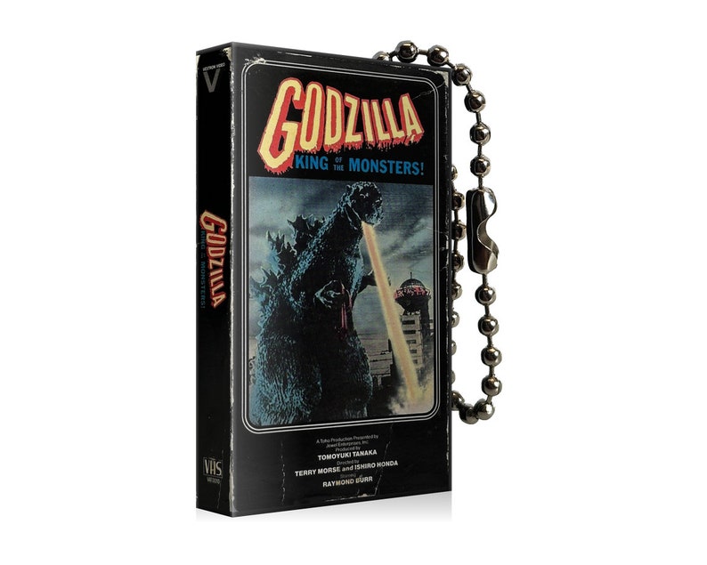 Godzilla King of All Monsters Movie VHS Keychain - Etsy