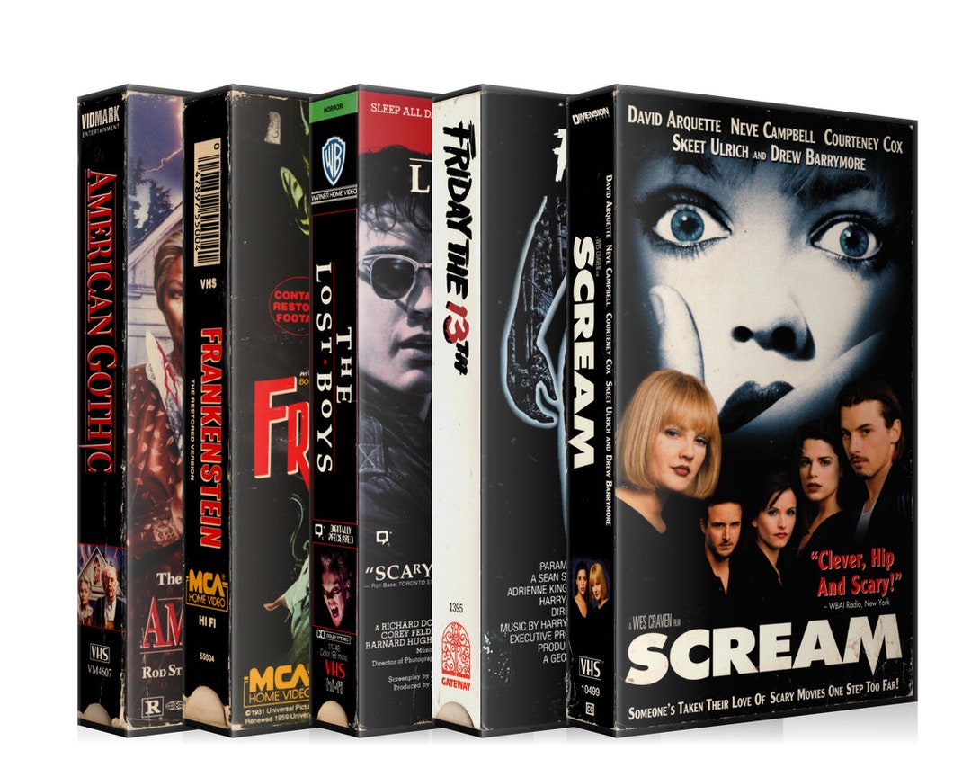 Horror Movie Keychains - Great Halloween Party Gifts - VHS Keychains - Etsy
