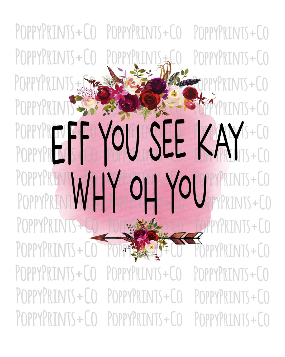 Mature Funny Adult Sublimation Design Download, Floral Watercolor ...