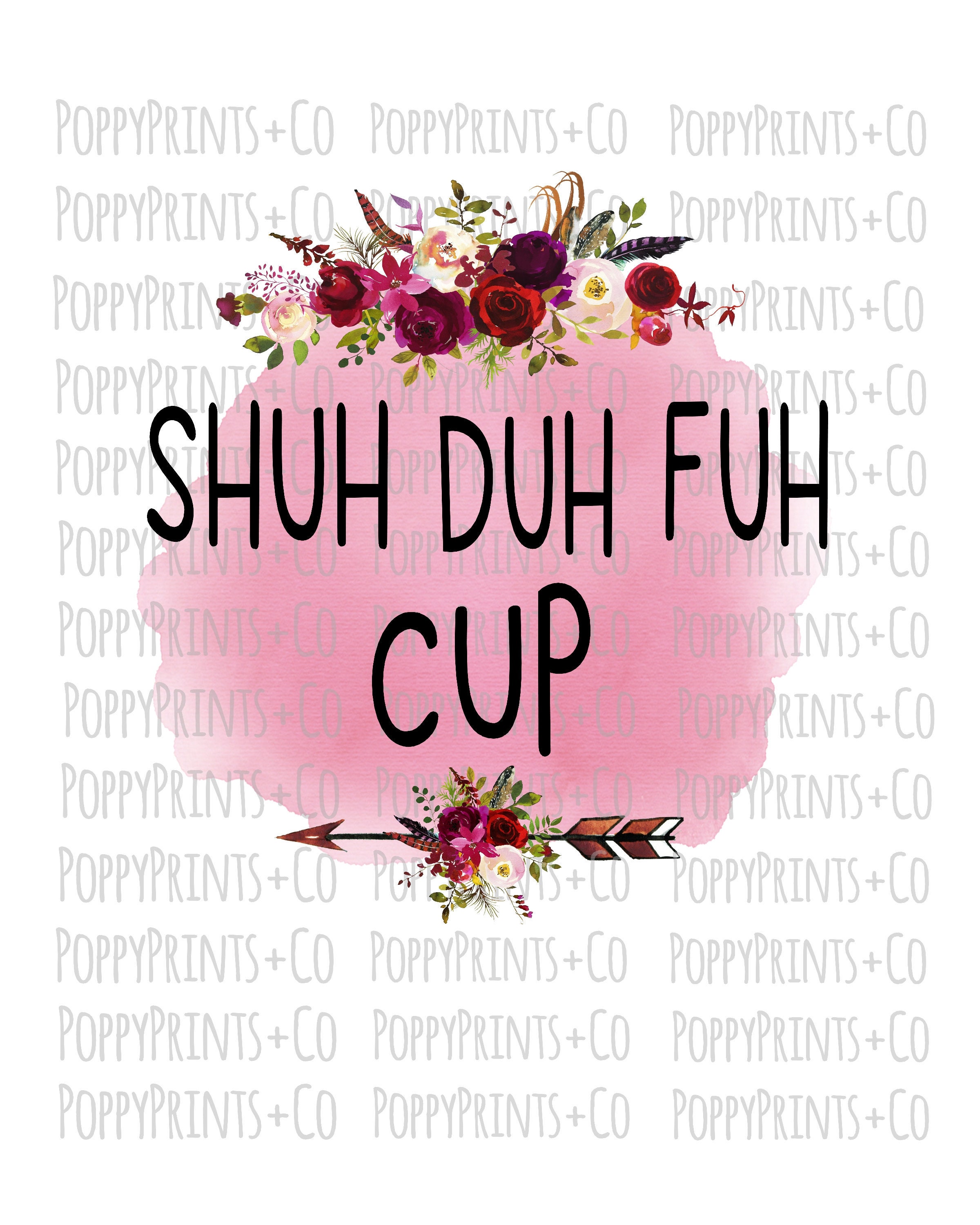 Mature Funny Adult Sublimation Design Download Floral Shuh | Etsy