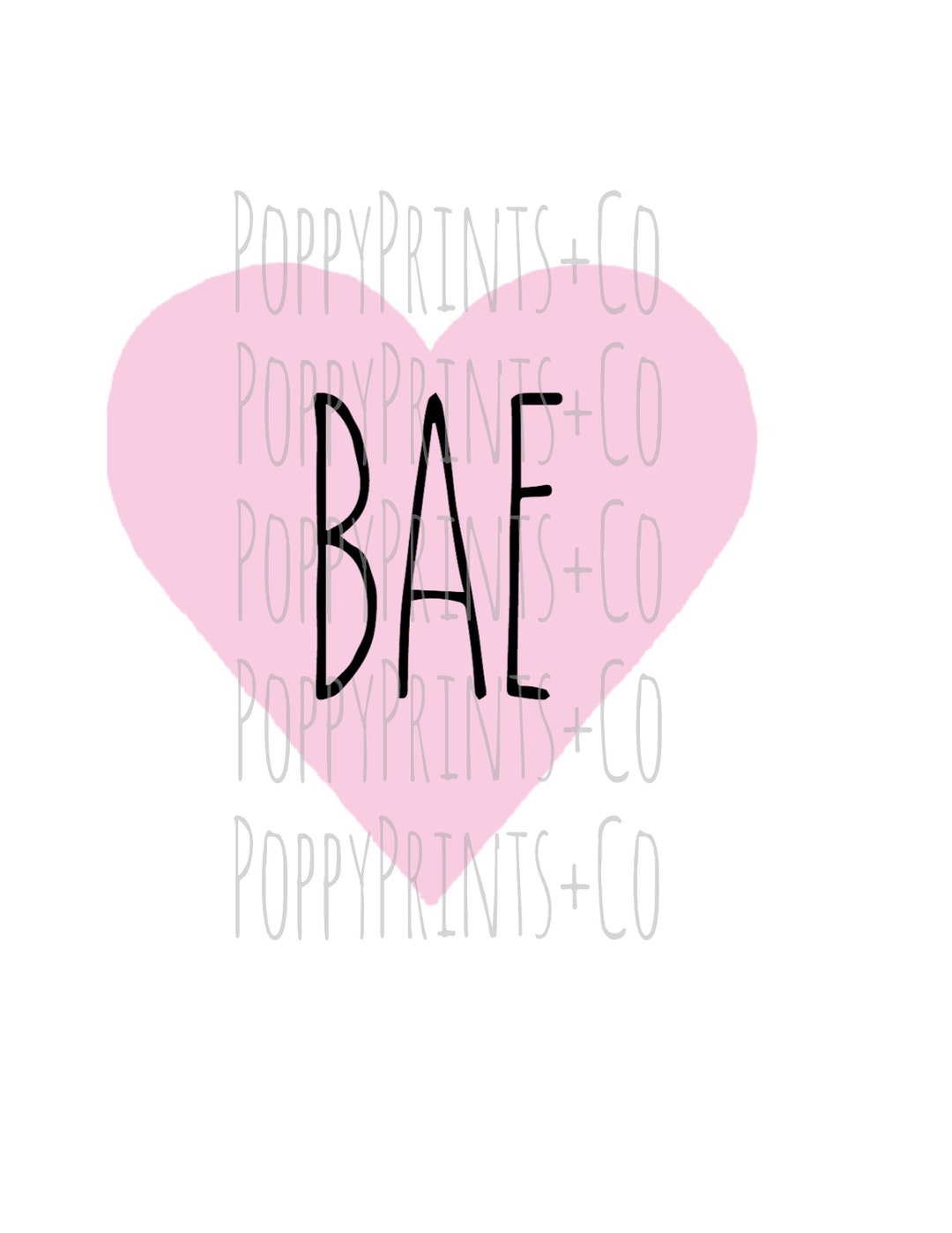 BAE Pink Heart JPEG Sublimation, Digital Printable Download ...