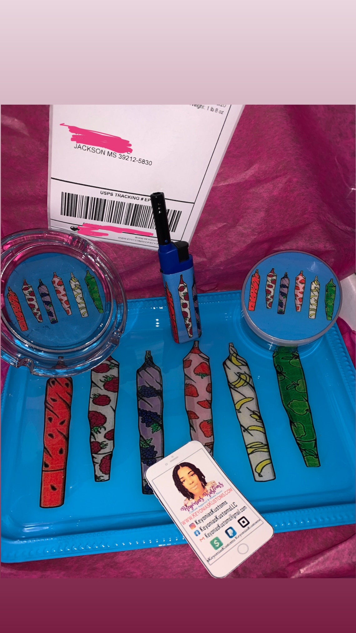 Pretty Blunts Rolling Tray Set | Etsy