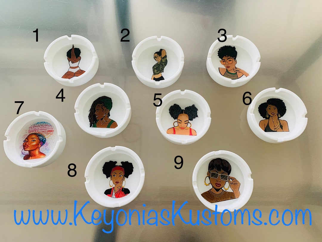 Black Queen Women Ashtrays Send Your Own Image - Etsy