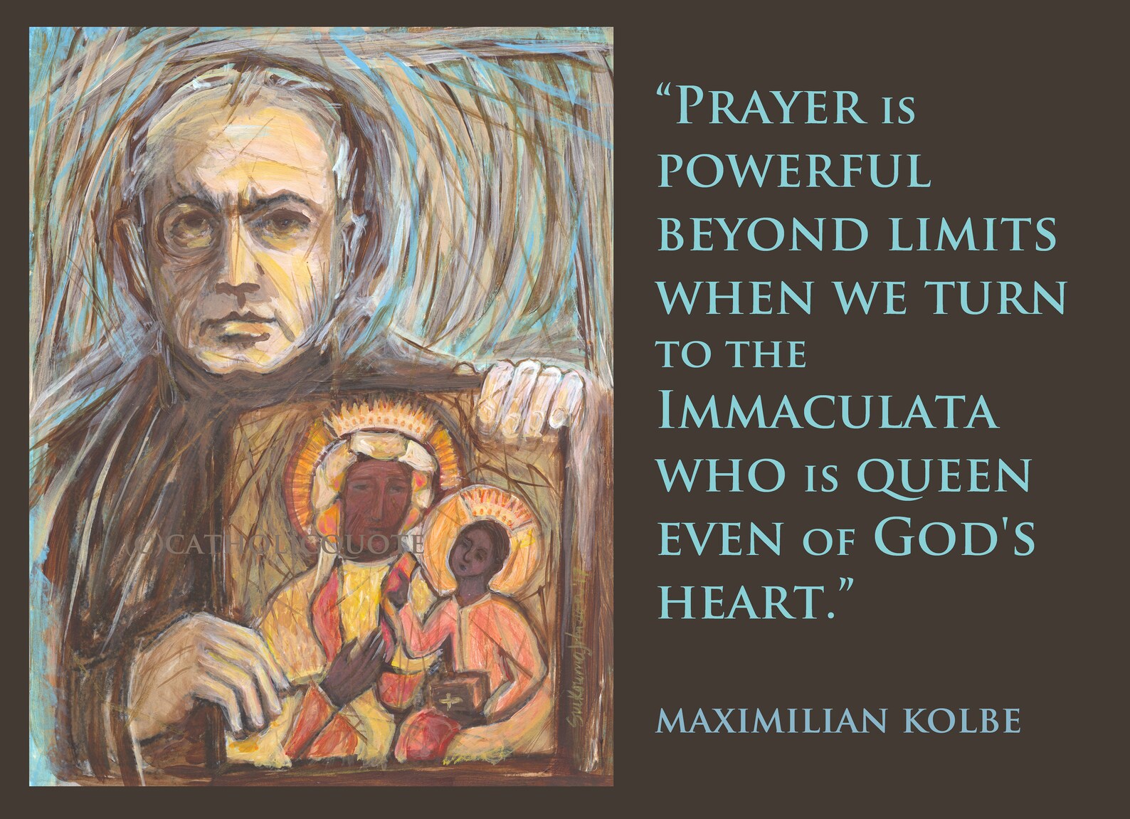 Maximilian Kolbe Quote – 8.5x11" – Catholic Art Print – Wall Art ...