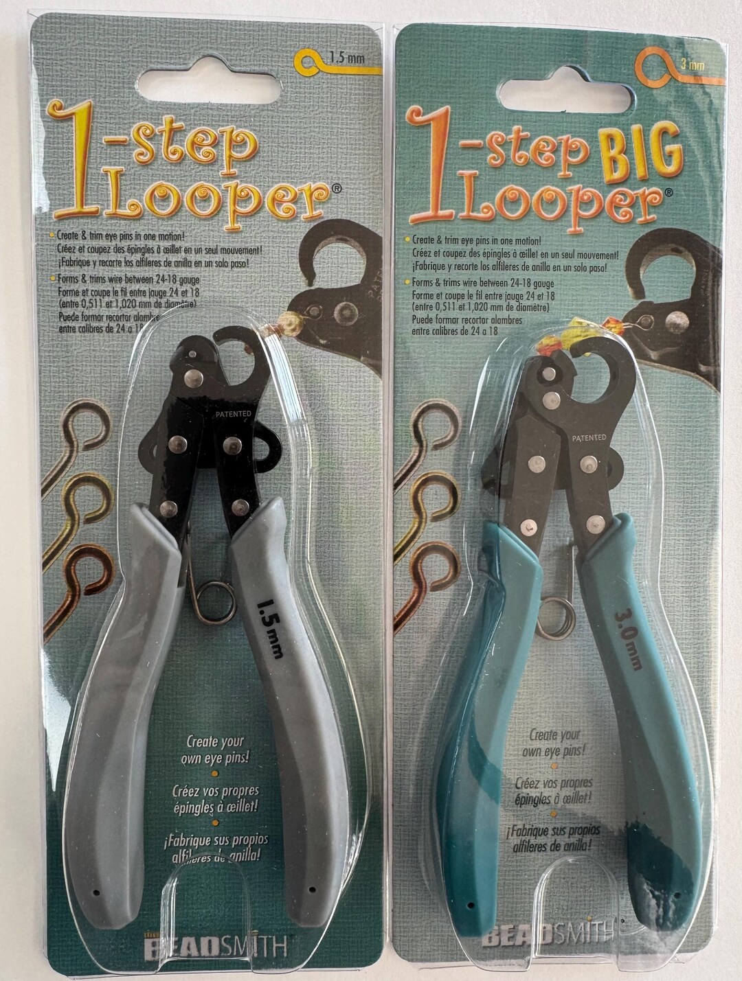 Beadsmith 1 Step Looper Jewelry Making Tool 1.5mm and 3.0mm Looping ...