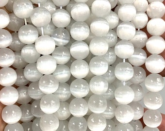 Selenite Beads - Etsy