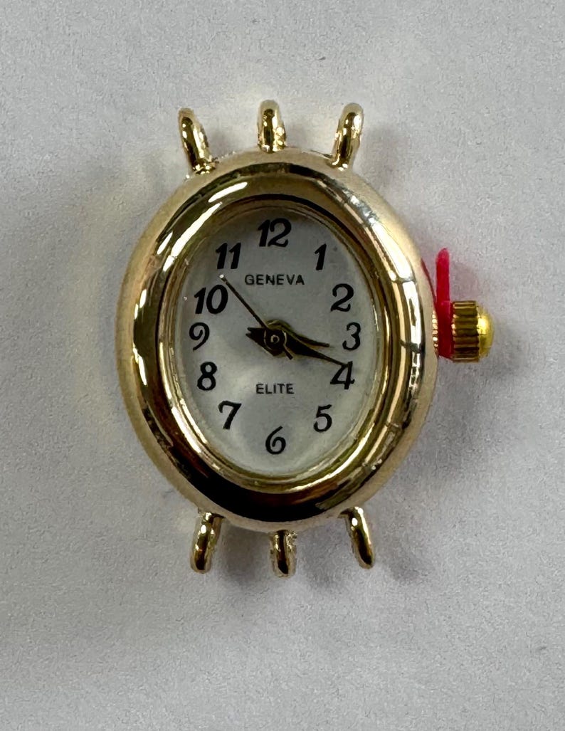 Geneva Elite Oval Watch Faces With 3 Loops - 18 X 22 Mm - Etsy