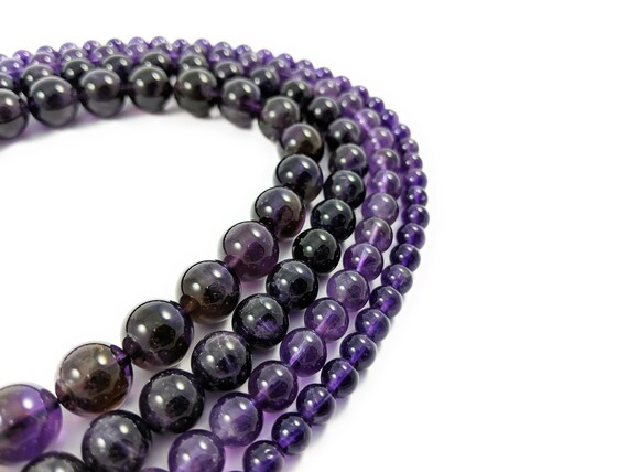 Amethyst Gemstone Beads in 4MM 6MM 8MM 10MM 12MM | Etsy