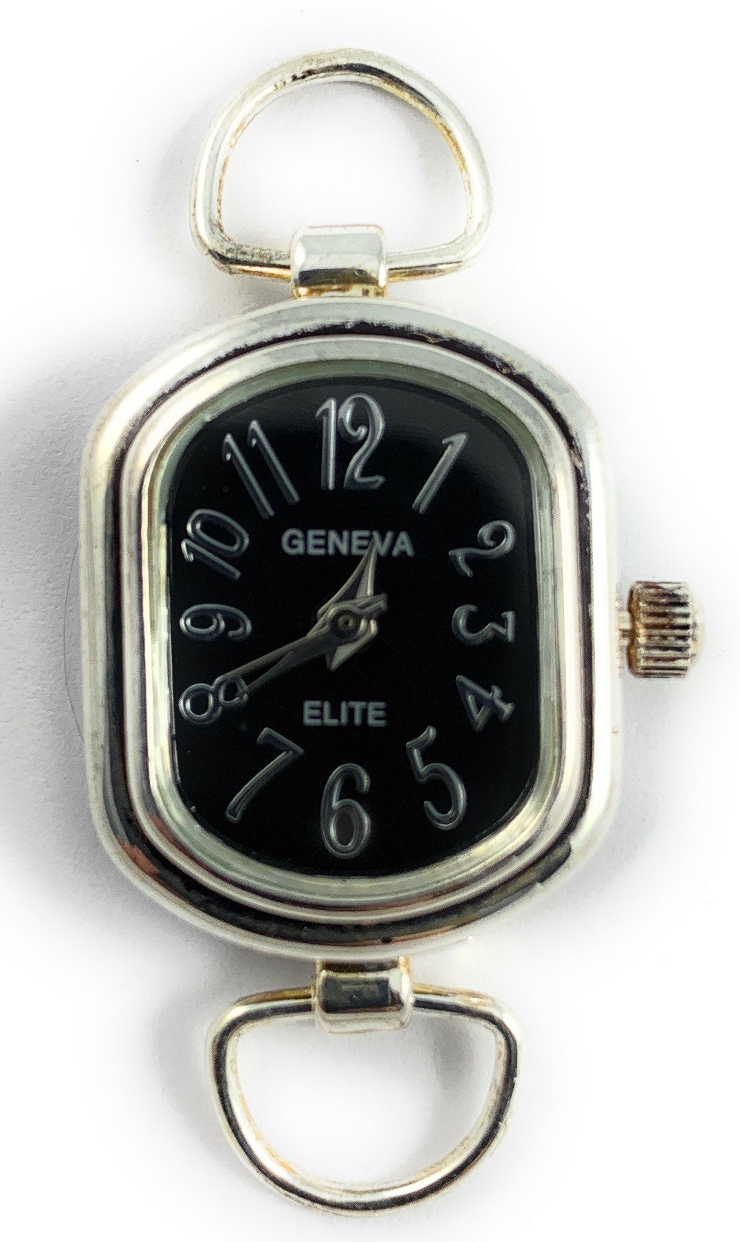 Geneva Elite Black Watch Faces | Loops and Battery Included - Etsy