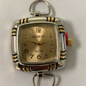 Geneva Elite Two Tone Watch Faces | Loops and Battery Included - Etsy