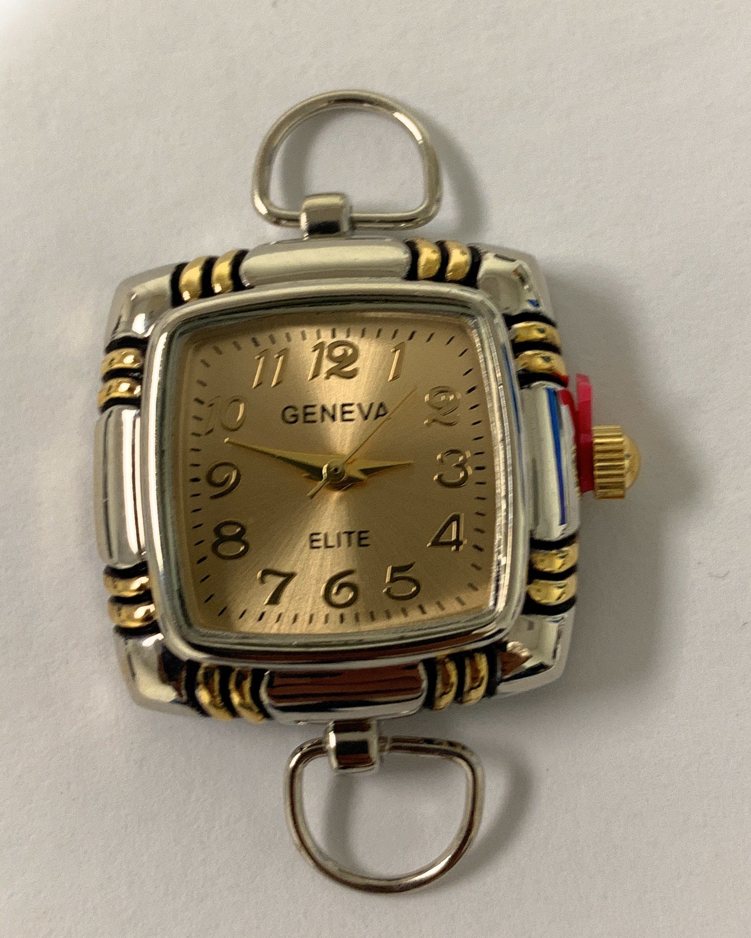 Geneva Elite Two Tone Watch Faces | Loops and Battery Included - Etsy