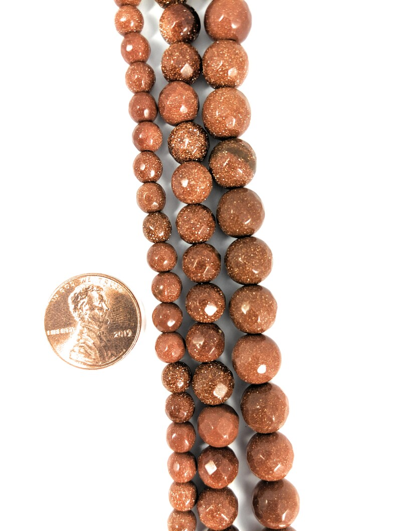 Goldstone Faceted Gemstone Beads in 4MM, 6MM, 8MM, 10MM, 12MM - Etsy