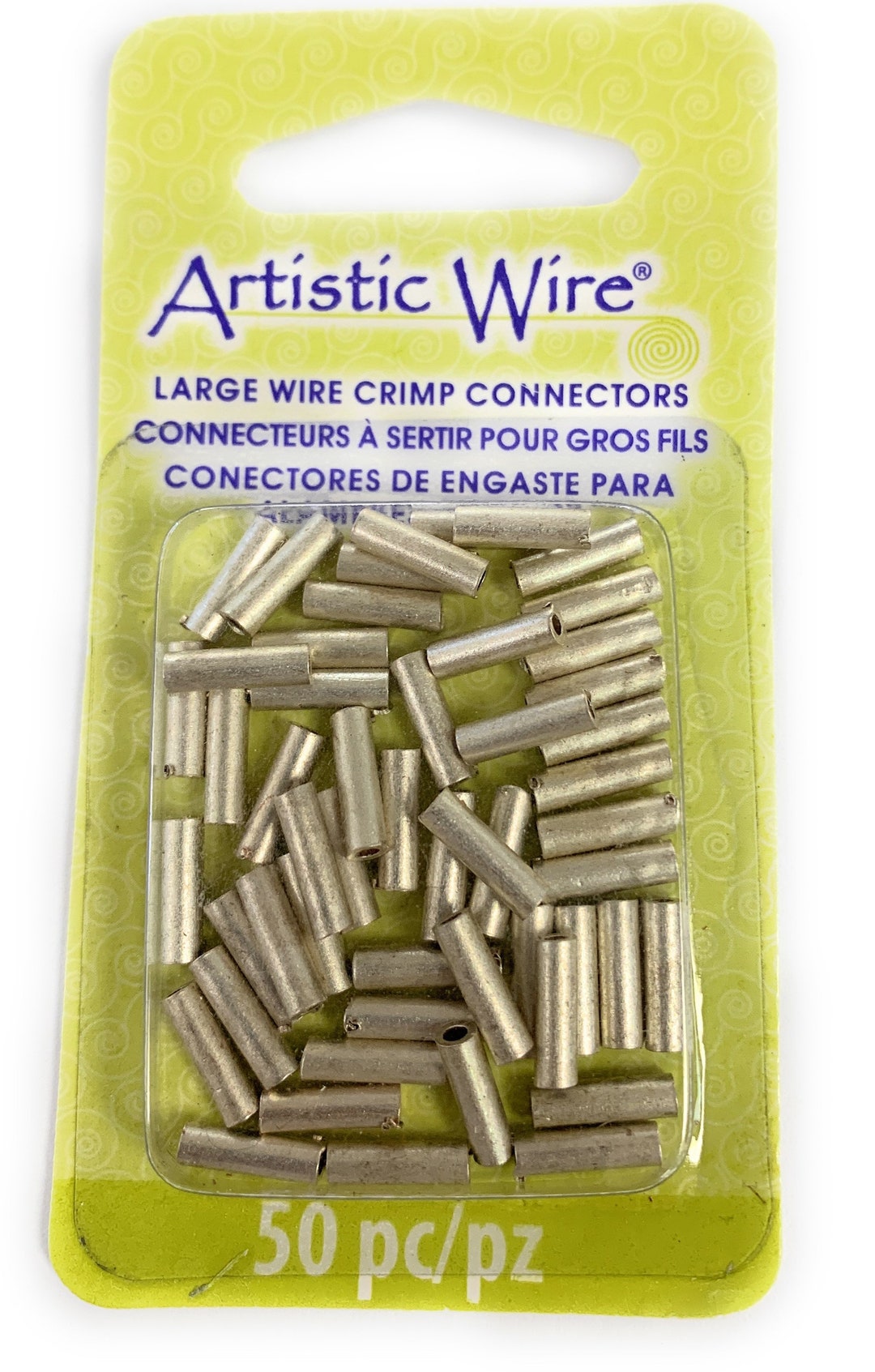 Artistic Wire 16 Guage Crimp Tubes Tarnish Resistant Silver Plated - 50 ...