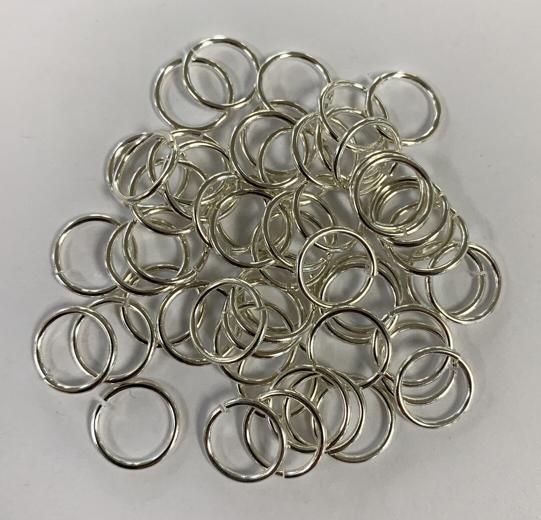 100 Pcs Silver Plated Open Jump Rings 4mm, 6mm, 8mm, 10mm. - Etsy