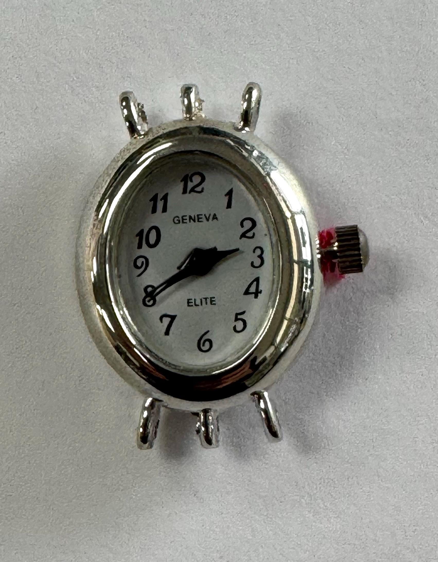 Geneva Elite Oval Watch Faces With 3 Loops - 18 X 22 Mm - Etsy