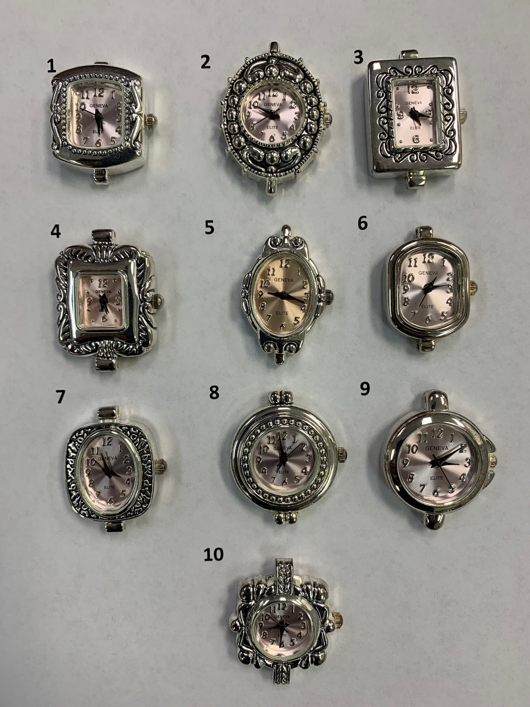 Geneva Elite Pink Watch Faces | Battery Included - Etsy