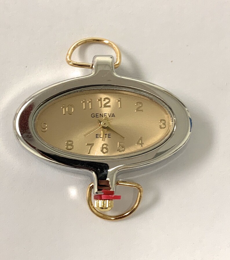 Geneva Elite Two Tone Watch Faces | Loops and Battery Included - Etsy