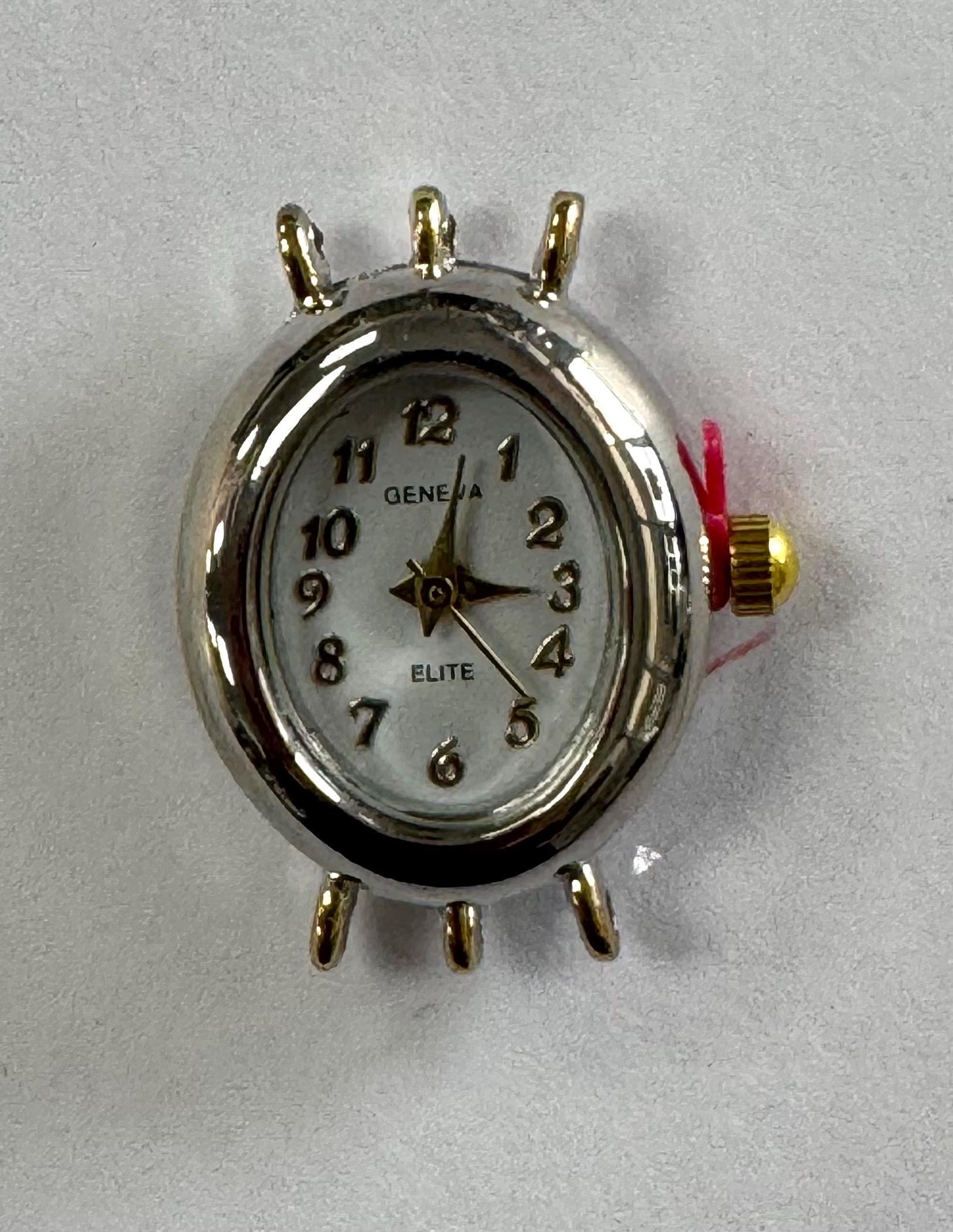 Geneva Elite Oval Watch Faces With 3 Loops - 18 X 22 Mm - Etsy