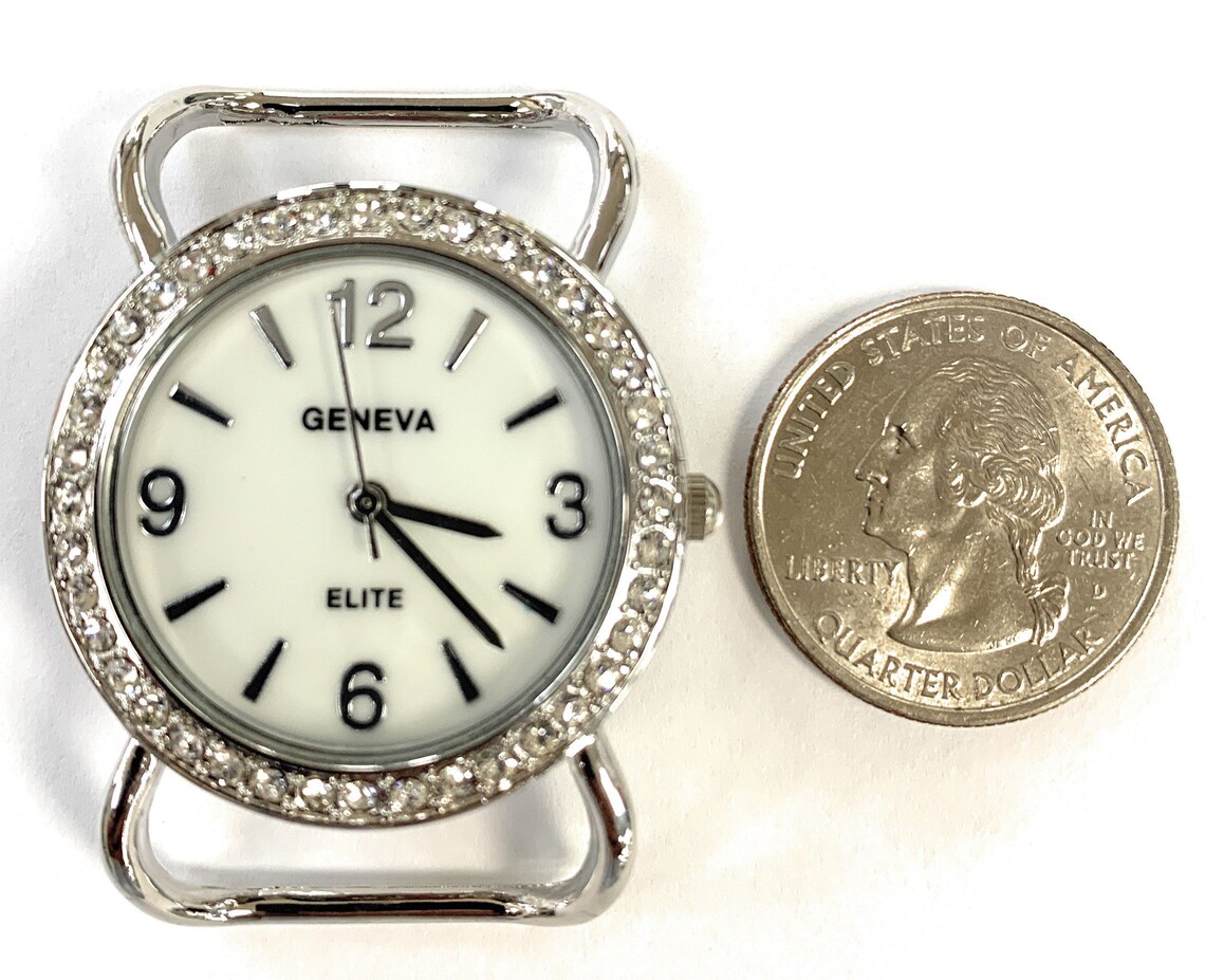 Geneva Elite Ribbon Bar Watch Face for Beading With Crystal - 30 Mm - Etsy