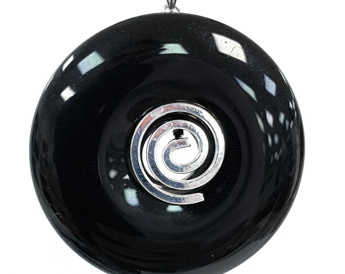 Donut Bail, Silver Plated Spiral Round Bail for 30 Mm to 50 Mm Donut ...