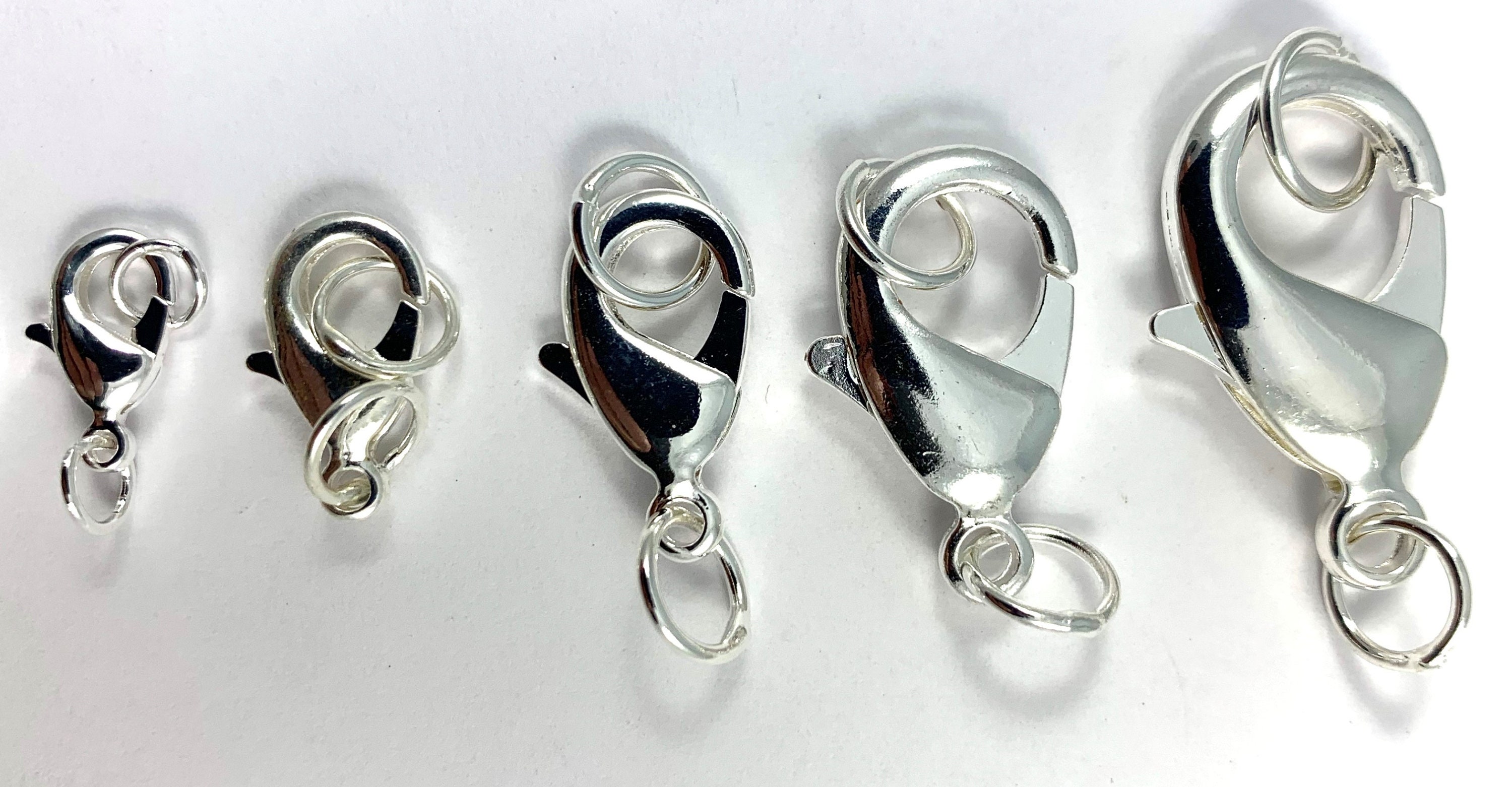 Silver Plated Lobster Locks 10mm 12mm 15mm 18mm 22mm - Etsy