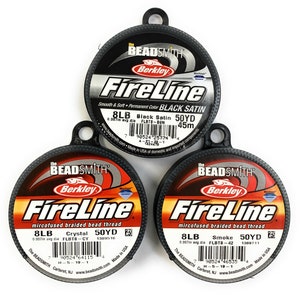 Fireline 8 Lb. Smoke or Crystal, Beadsmith Fireline, 50 Yard Spools ...
