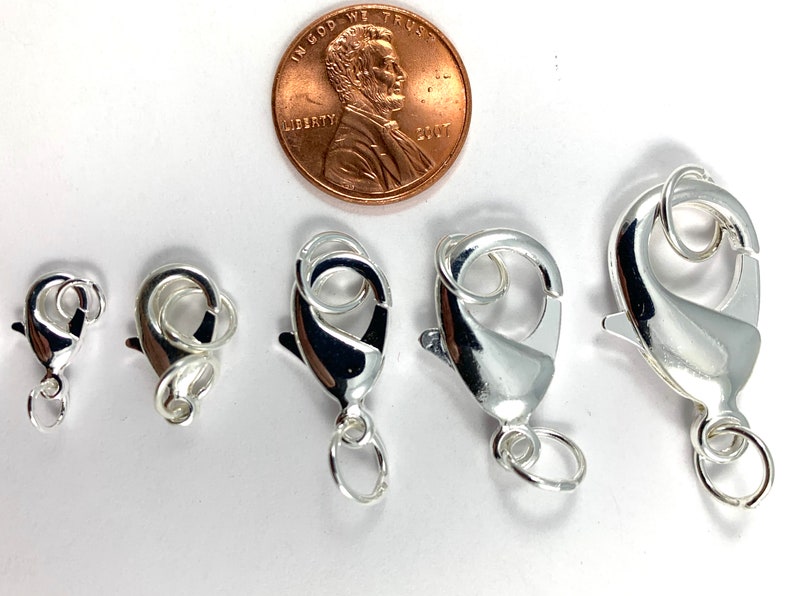 Silver Plated Lobster Locks 10mm 12mm 15mm 18mm 22mm - Etsy