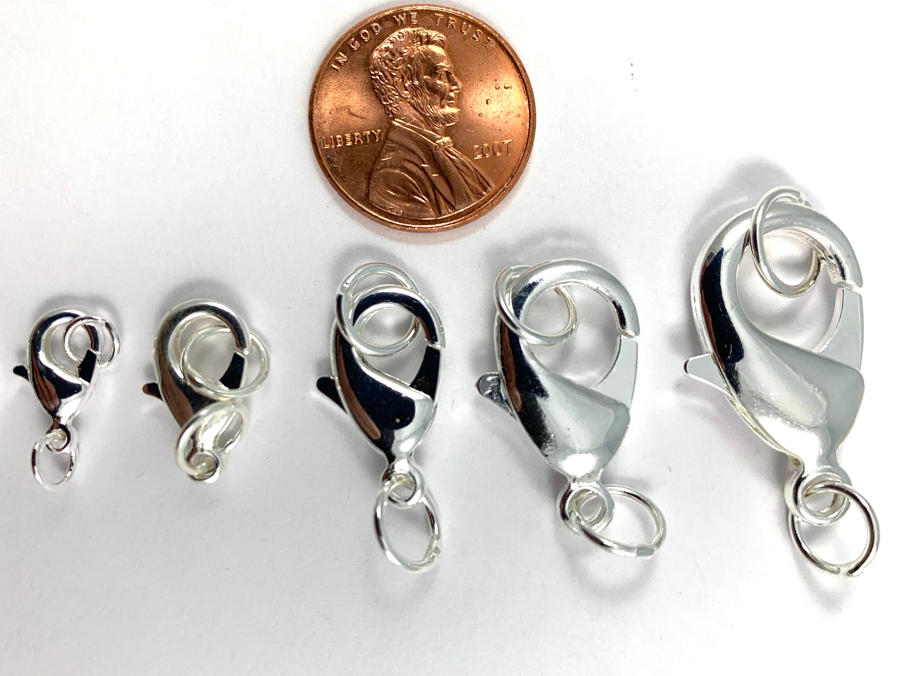Silver Plated Lobster Locks 10mm 12mm 15mm 18mm 22mm - Etsy