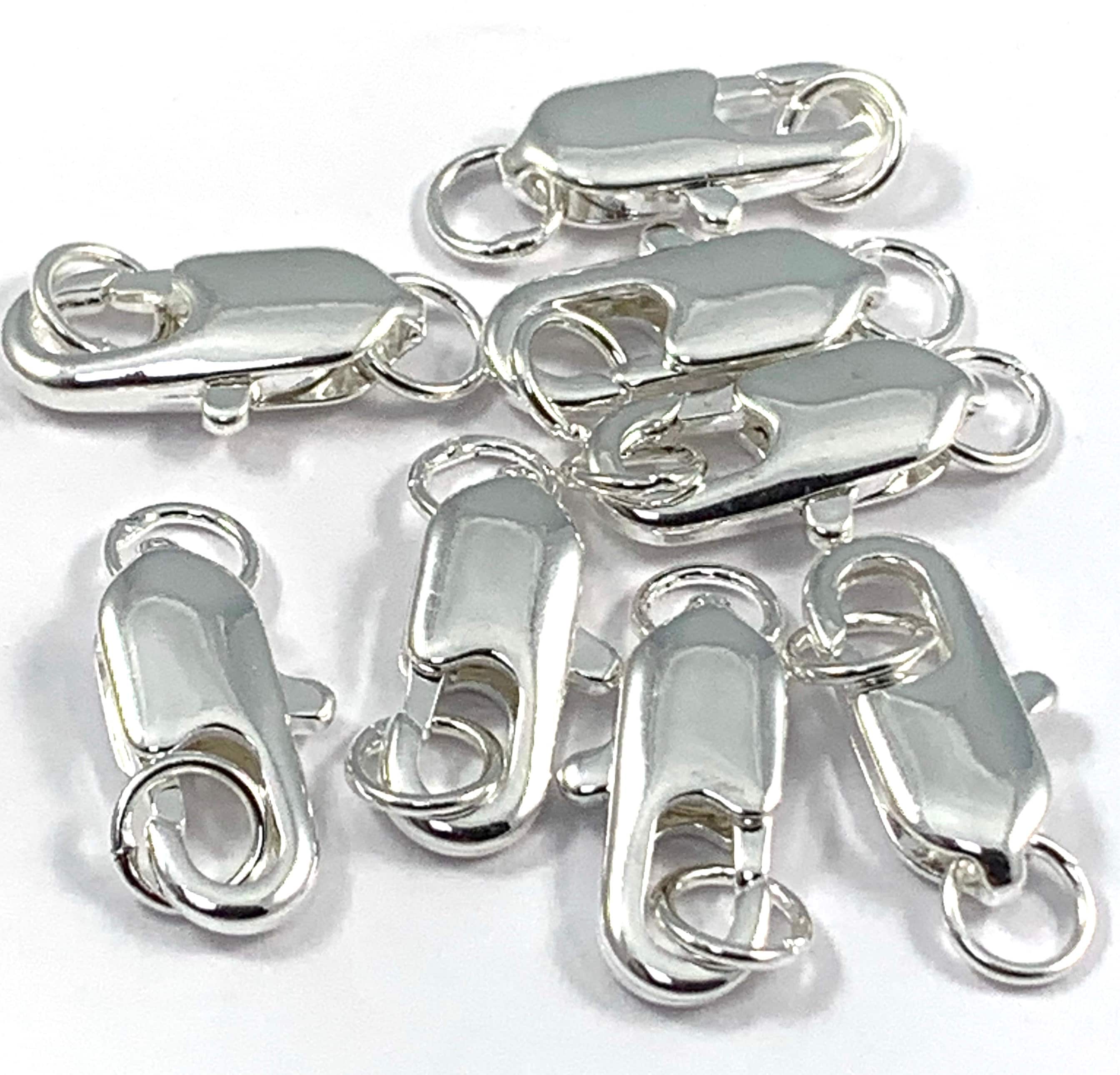 Silver Plated Lobster Locks 10mm 12mm 14mm 16mm 20mm | Etsy