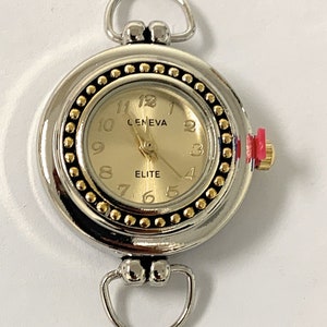 Geneva Elite Two Tone Watch Faces | Loops and Battery Included - Etsy