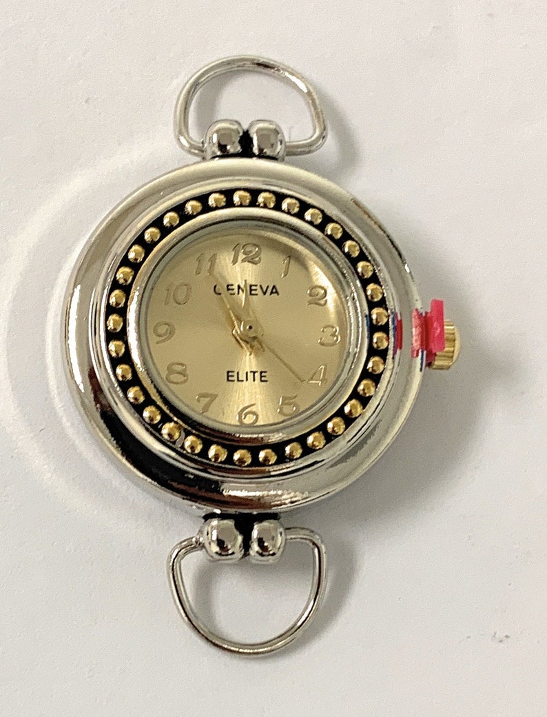 Geneva Elite Two Tone Watch Faces | Loops and Battery Included - Etsy
