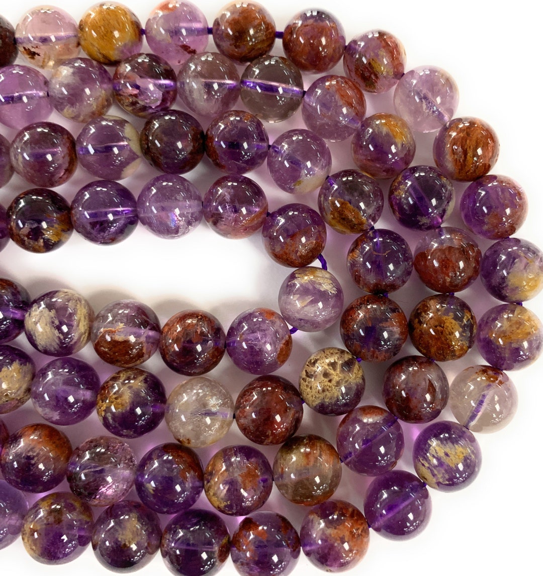 AAA Quality Natural Super 7 Gemstone Beads (phantom Quartz Amethyst ...