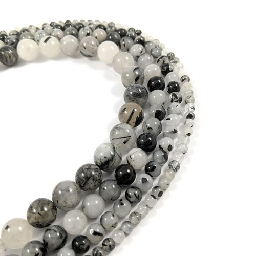 RUTILATED QUARTZ Gemstone Beads in 4MM 6MM 8MM 10MM 12MM - Etsy
