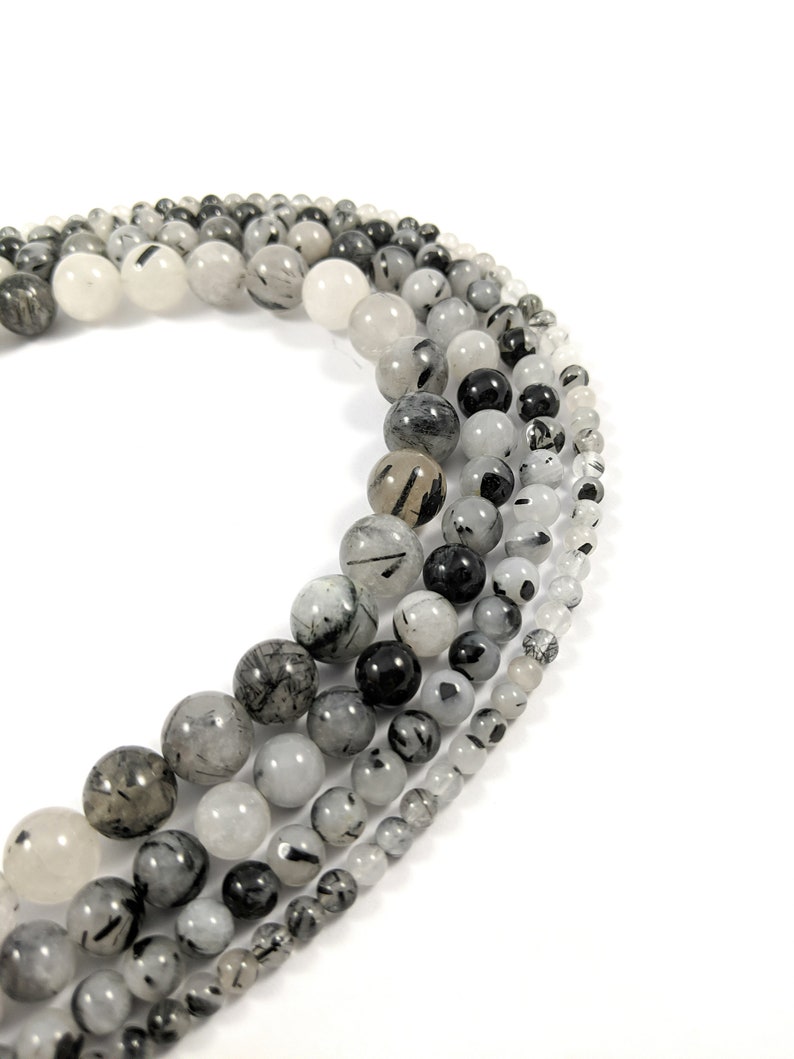 RUTILATED QUARTZ Gemstone Beads in 4MM, 6MM, 8MM, 10MM, 12MM - Etsy