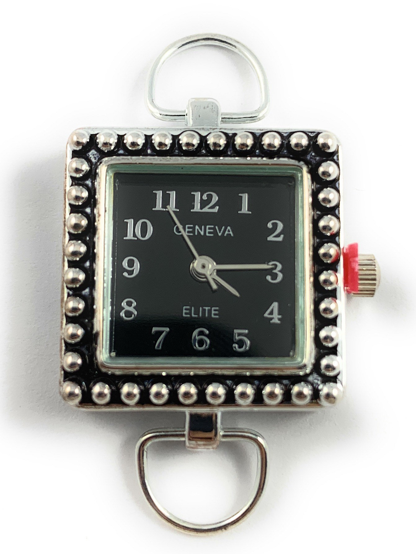 Geneva Elite Black Watch Faces | Loops and Battery Included - Etsy