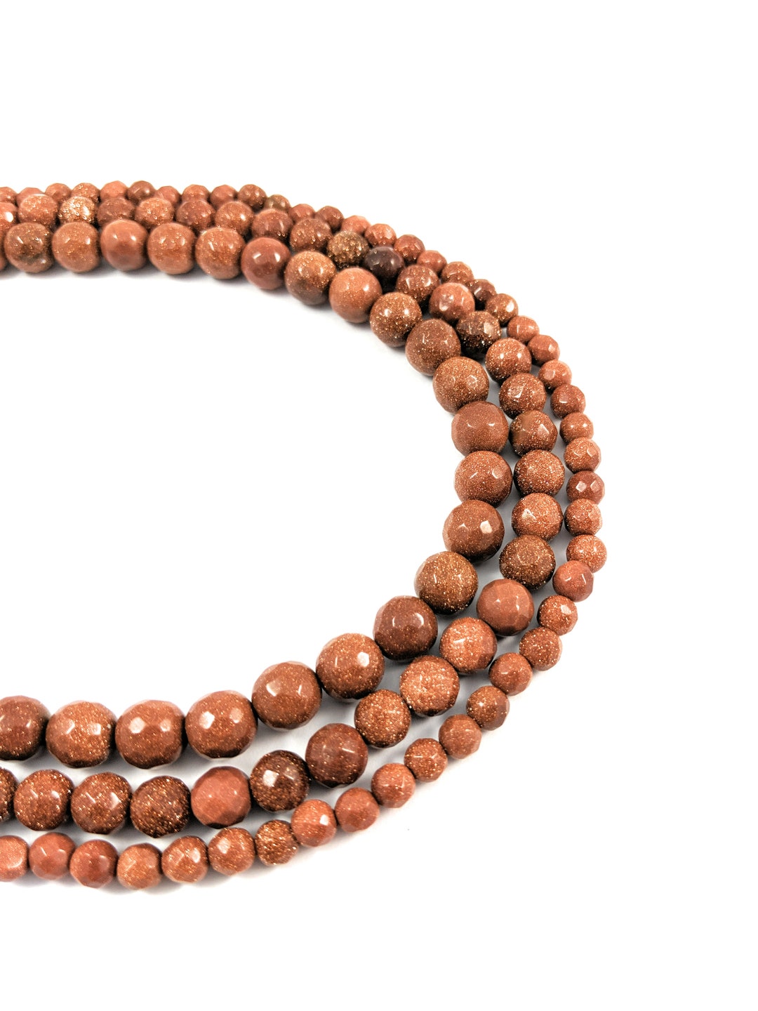Goldstone Faceted Gemstone Beads in 4MM, 6MM, 8MM, 10MM, 12MM - Etsy