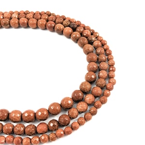 Goldstone Faceted Gemstone Beads in 4MM, 6MM, 8MM, 10MM, 12MM - Etsy
