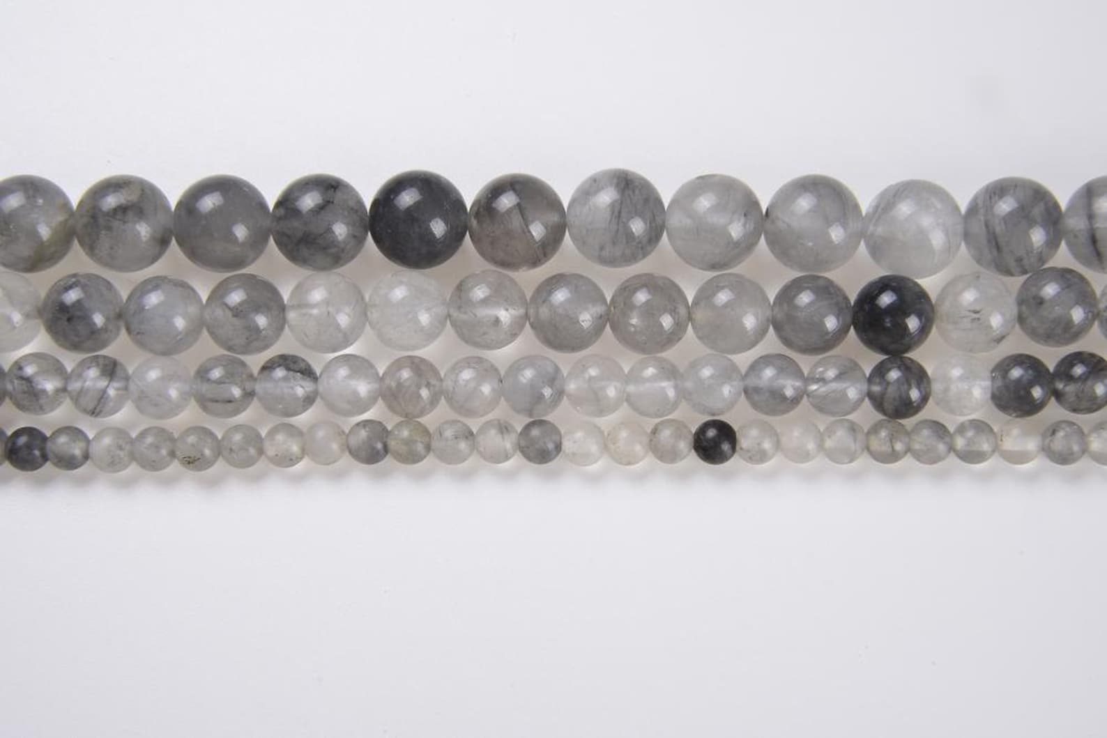 CLOUDY QUARTZ Gemstone Beads in 4MM, 6MM, 8MM, 10MM, 12MM, 14MM - Etsy