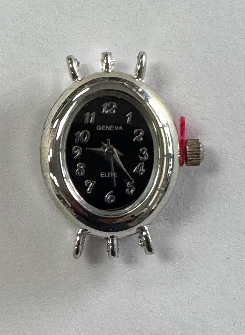 Geneva Elite Oval Watch Faces With 3 Loops - 18 X 22 Mm - Etsy