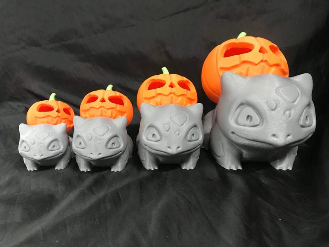Custom Halloween Bulbasaur Pumpkin Bulbasaur Pokemon | Etsy