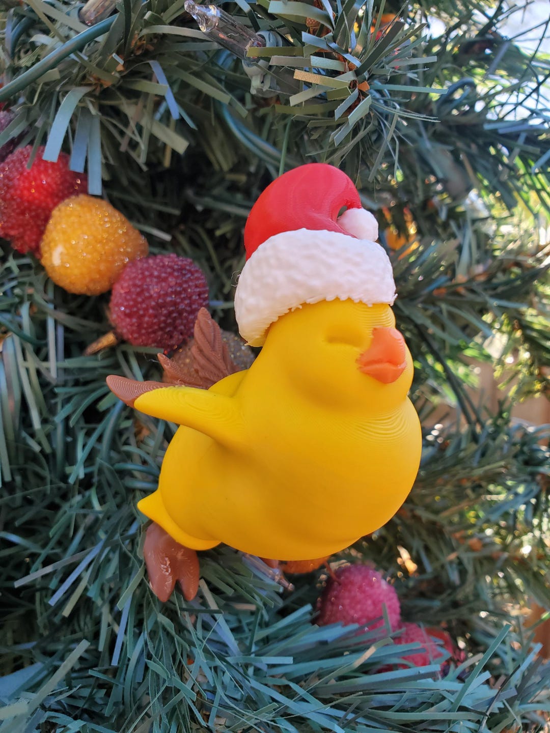 Fat Chocobo Christmas Ornament Final Fantasy Santa Ornament Fantasy ...