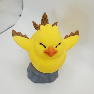 Fat Chocobo Figure - Final Fantasy Chocobo - FFXIV FFVII FF7 - Chibi ...