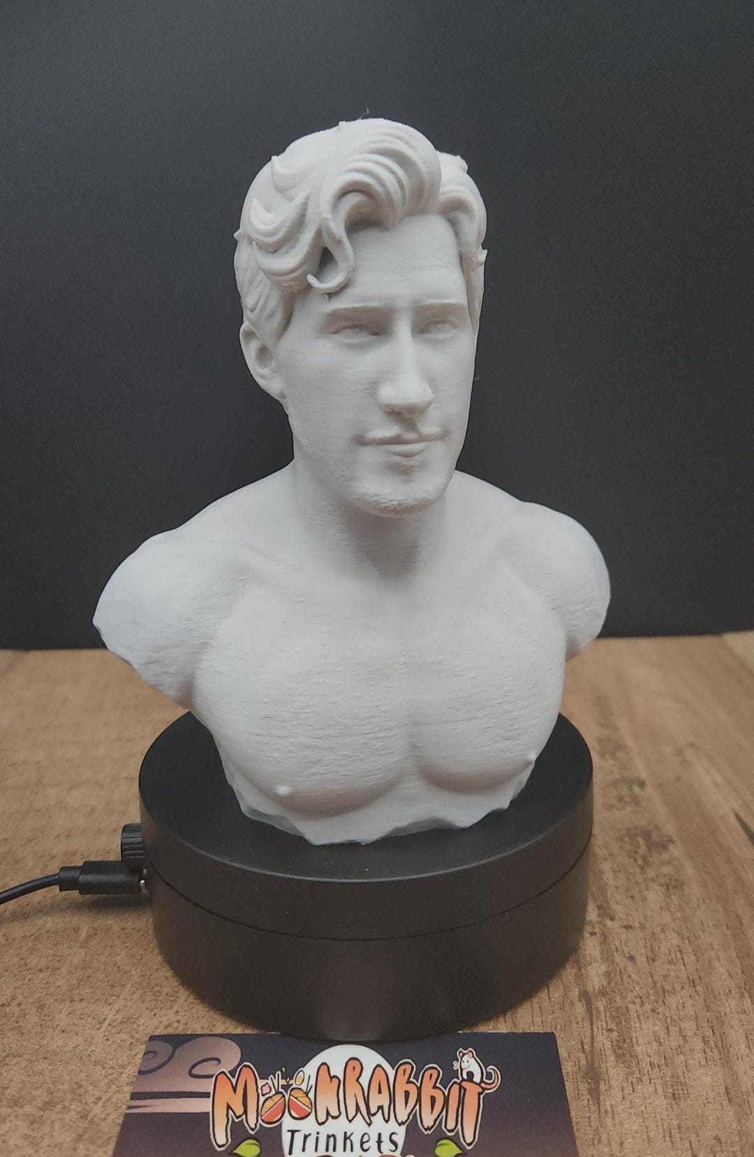 Markiplier Shirtless Bust - Iron Lung Statue - Office Desk Decor ...