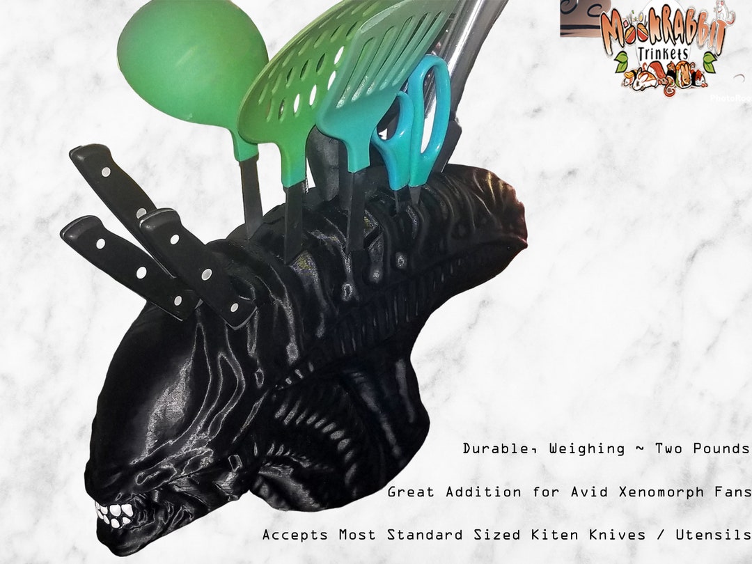 Xenomorph Knife Block Aliens Chef Knife Storage Aliens Utensil Holder ...