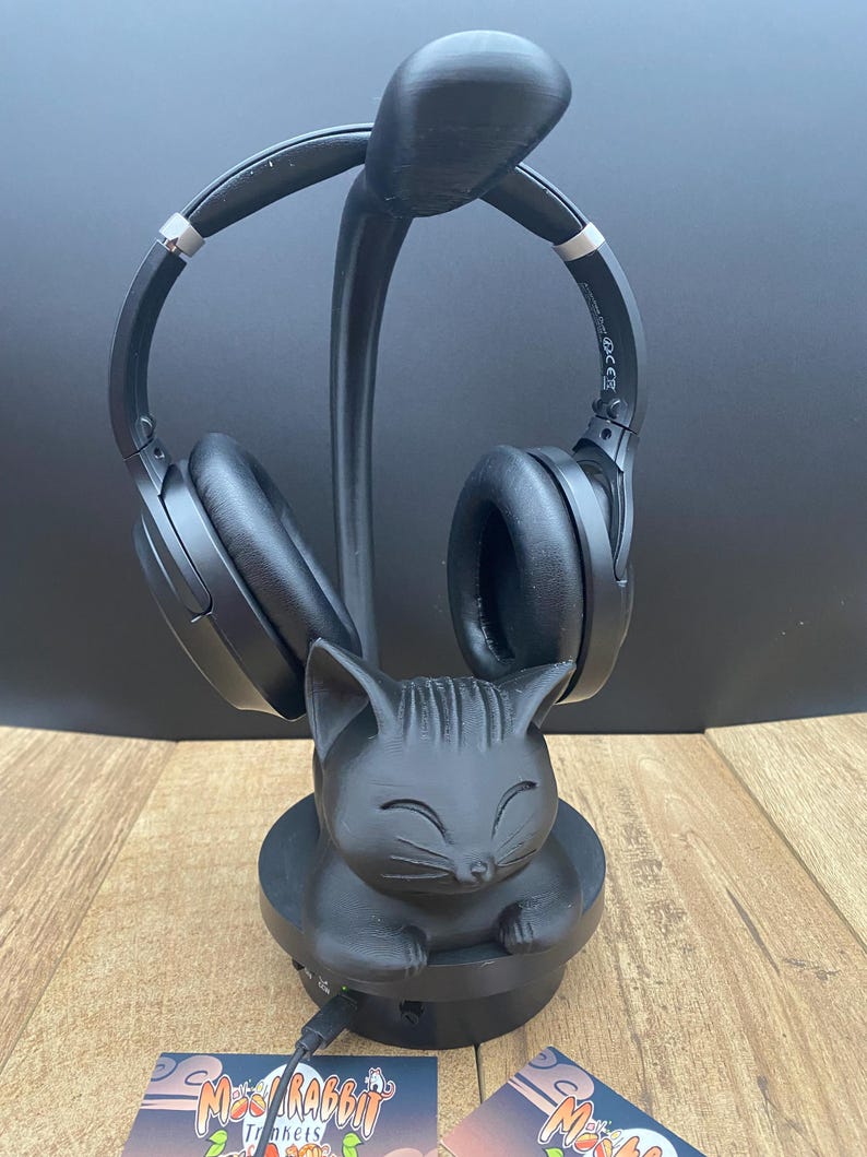 Cute Kitty Cat Headphone Stand - Unique Christmas Gift - Gift for Her ...