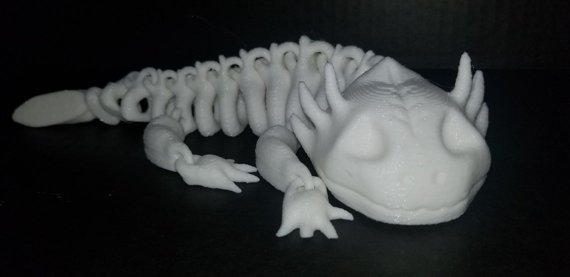 Articulated Skeleton Axolotl 10 Long Tons of Colors - Etsy