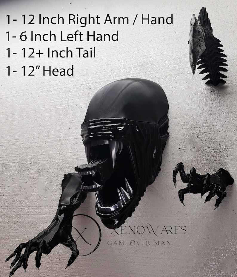 Xenomorph Headphone Stand - Aliens Headset Holder - Gift for Him - Gift ...